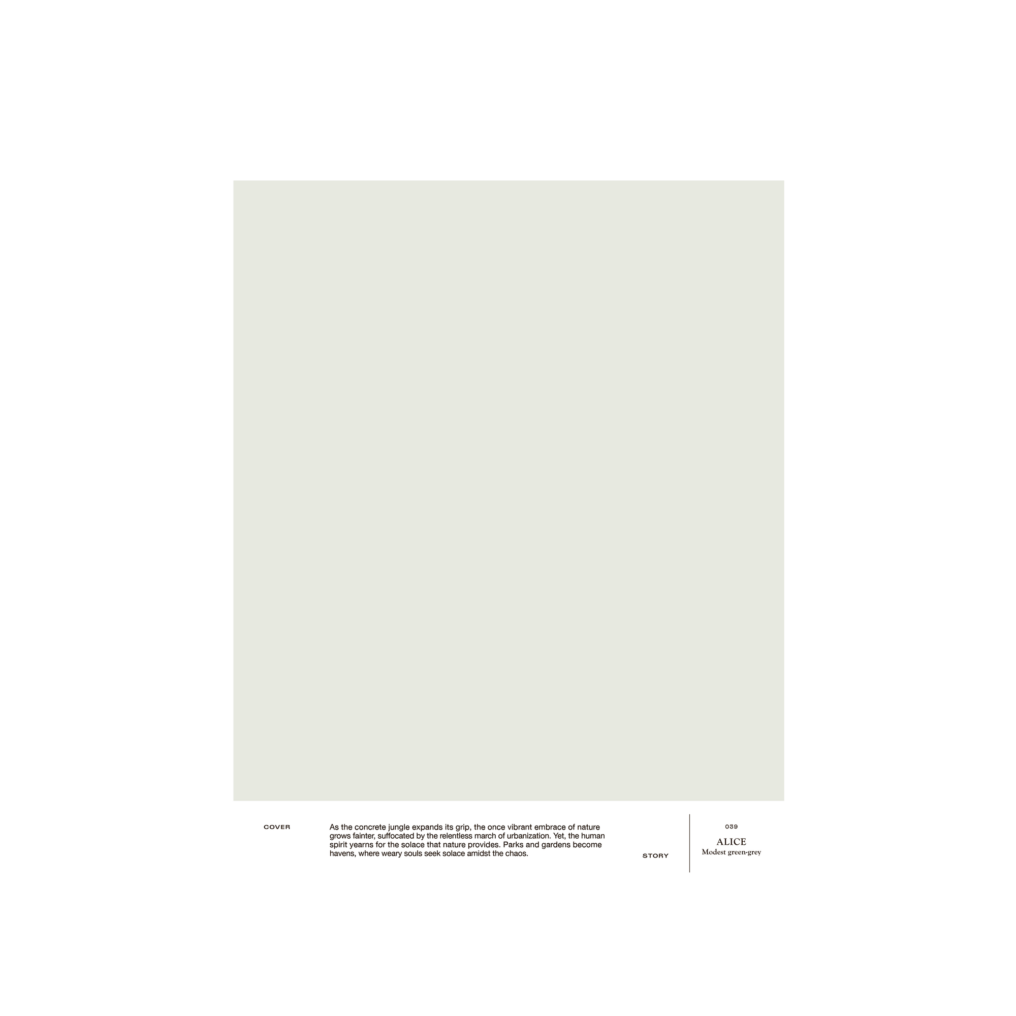 ALICE matte finish interior paint, light green