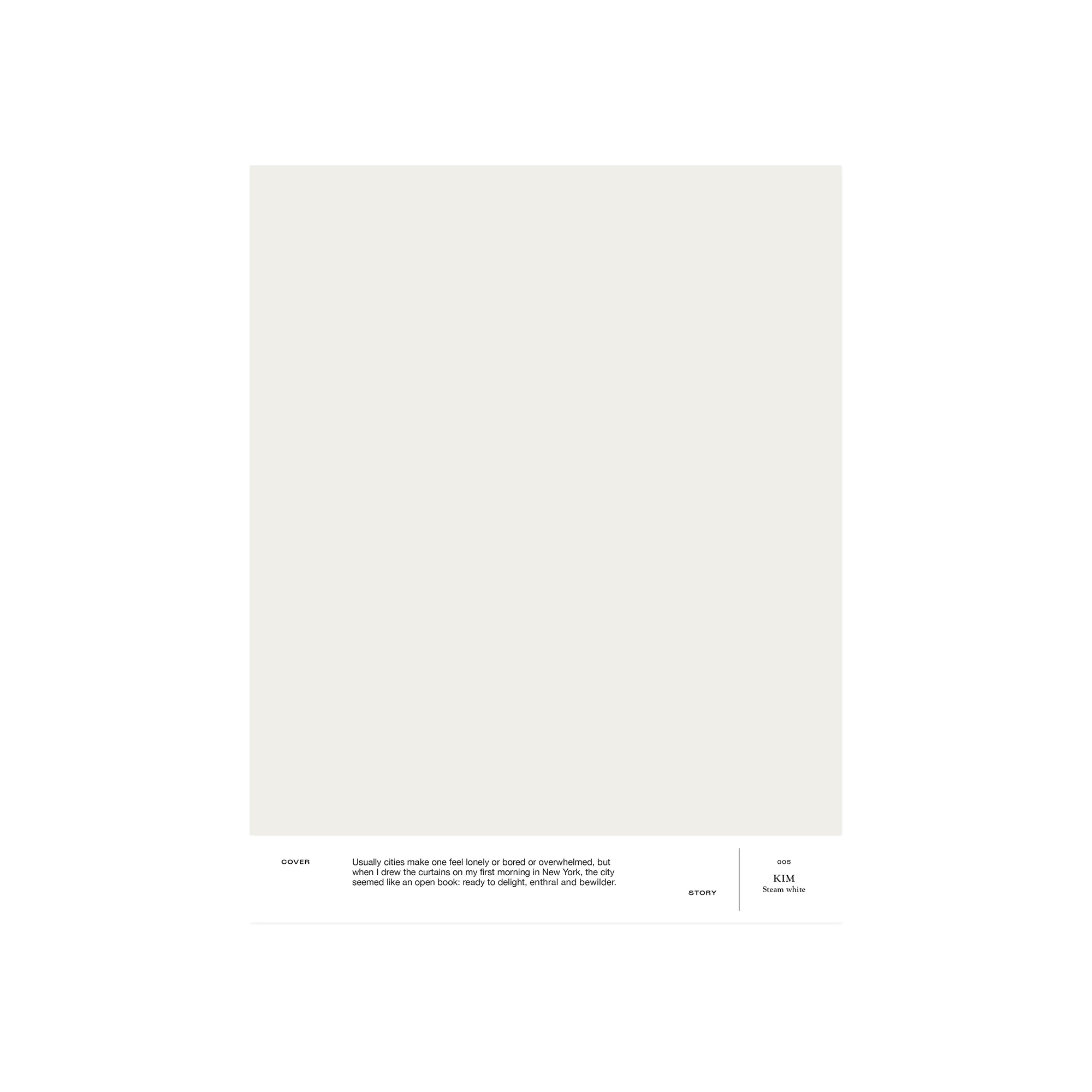 White paint sample set