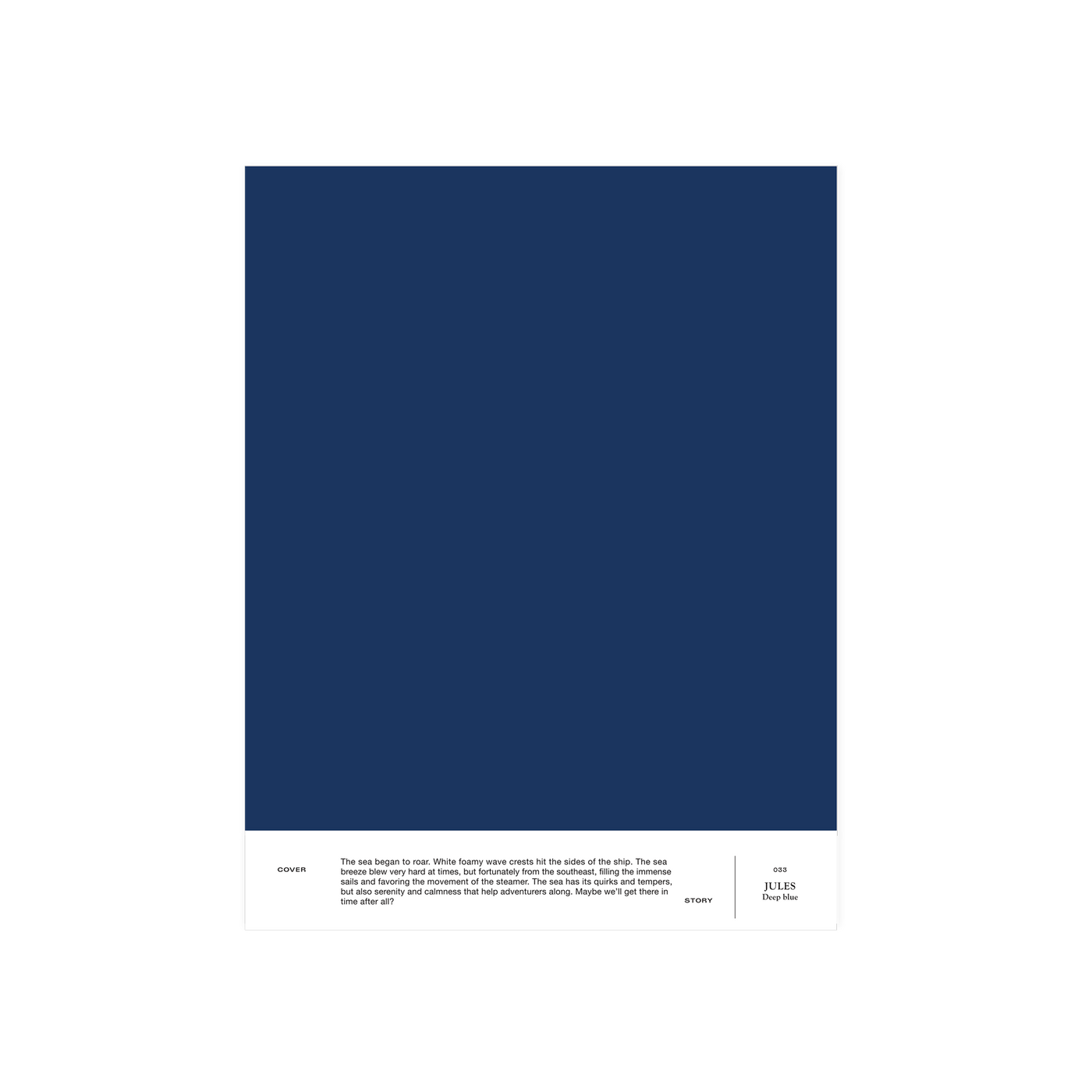 JULES matte finish interior paint, cobalt blue