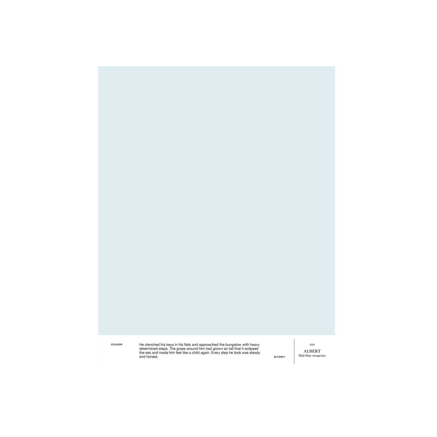 ALBERT matte finish interior paint, mid blue-turquoise